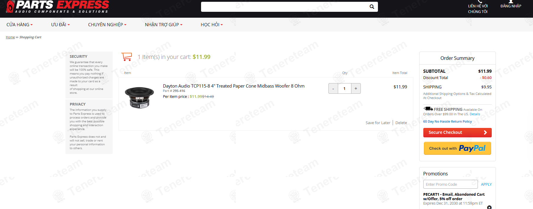 70% OFF Parts Express Coupon Codes - December 2025 Promo Codes