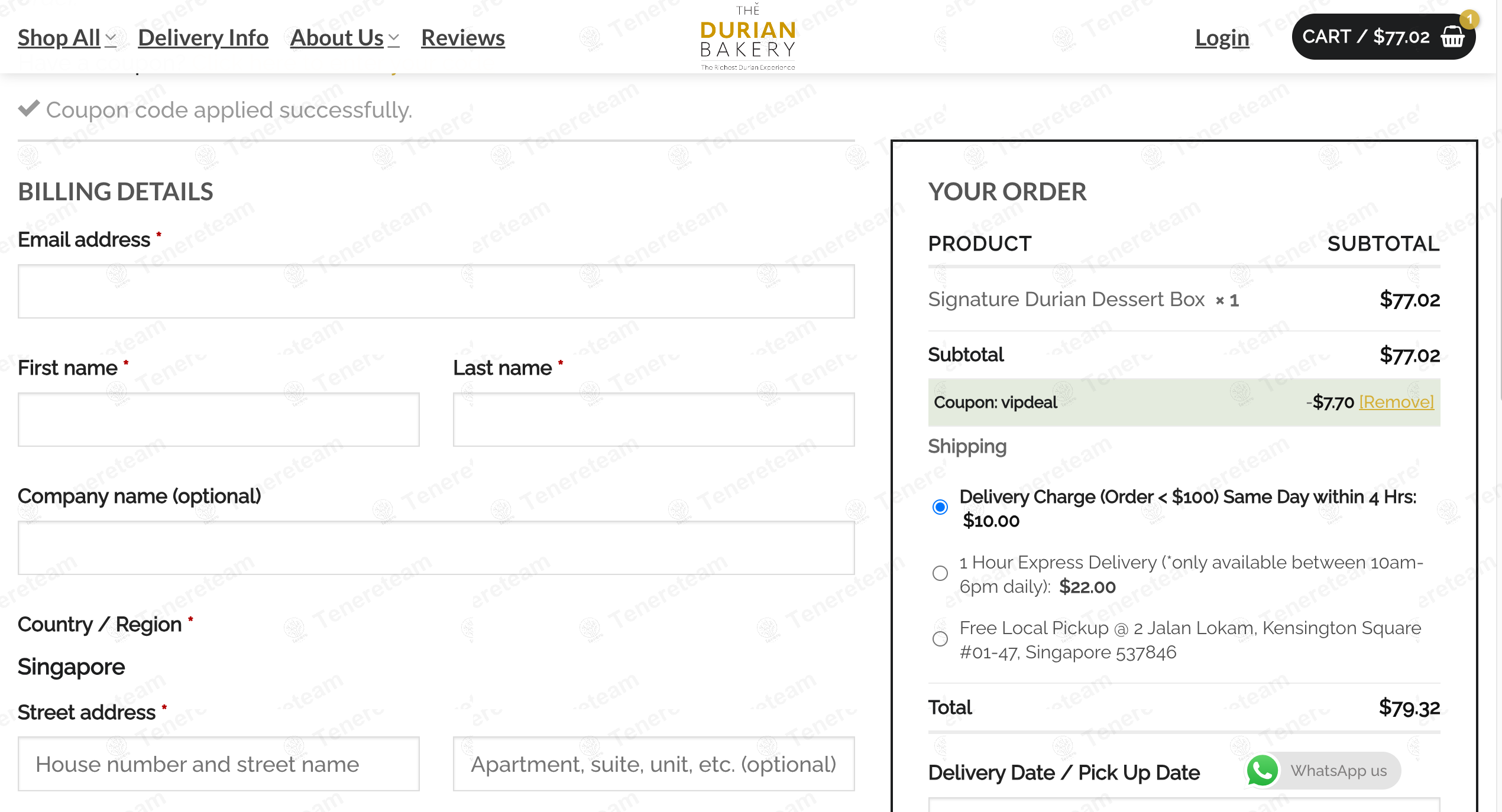 100% OFF The Durian Bakery Coupon Codes - December 2025 Promo Codes