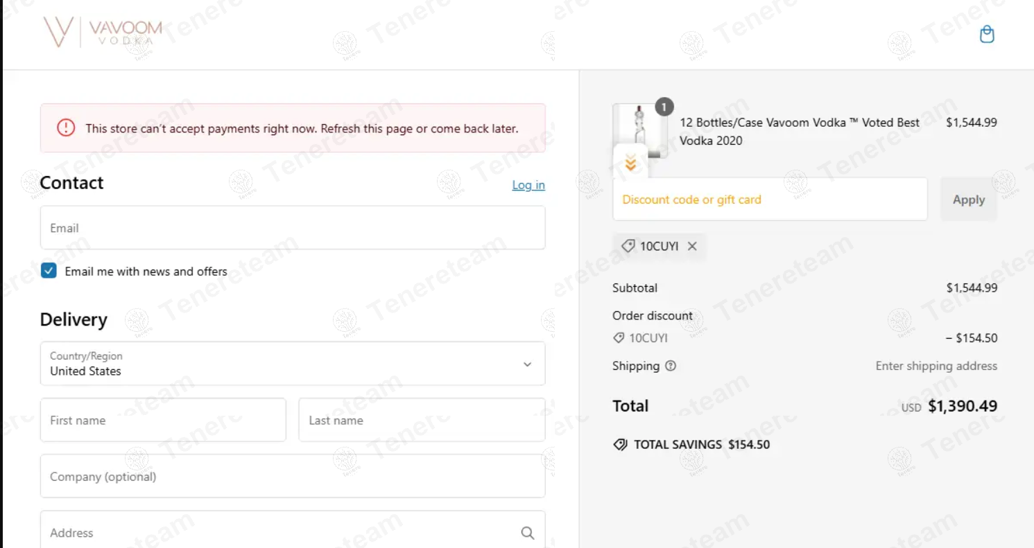 55% OFF Vavoom Vodka Coupon Codes - May 2026 Promo Codes