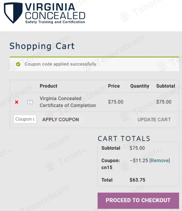 100% OFF Virginia Concealed Coupon Codes - May 2026 Promo Codes