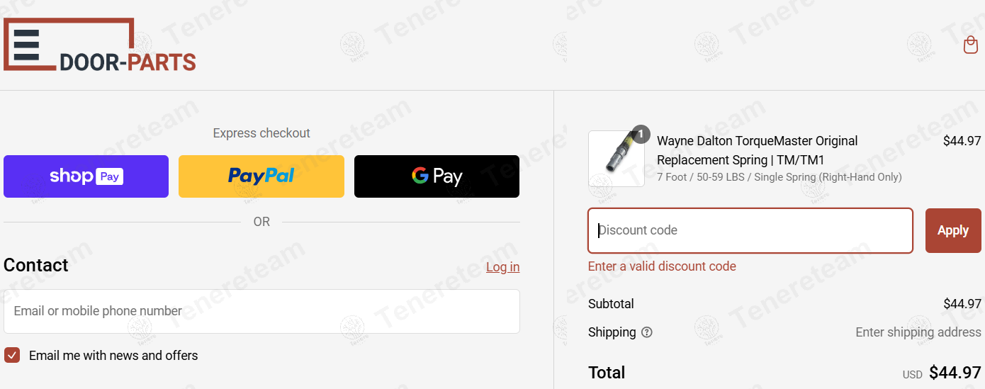 75% OFF Door Parts Coupon Codes - May 2026 Promo Codes