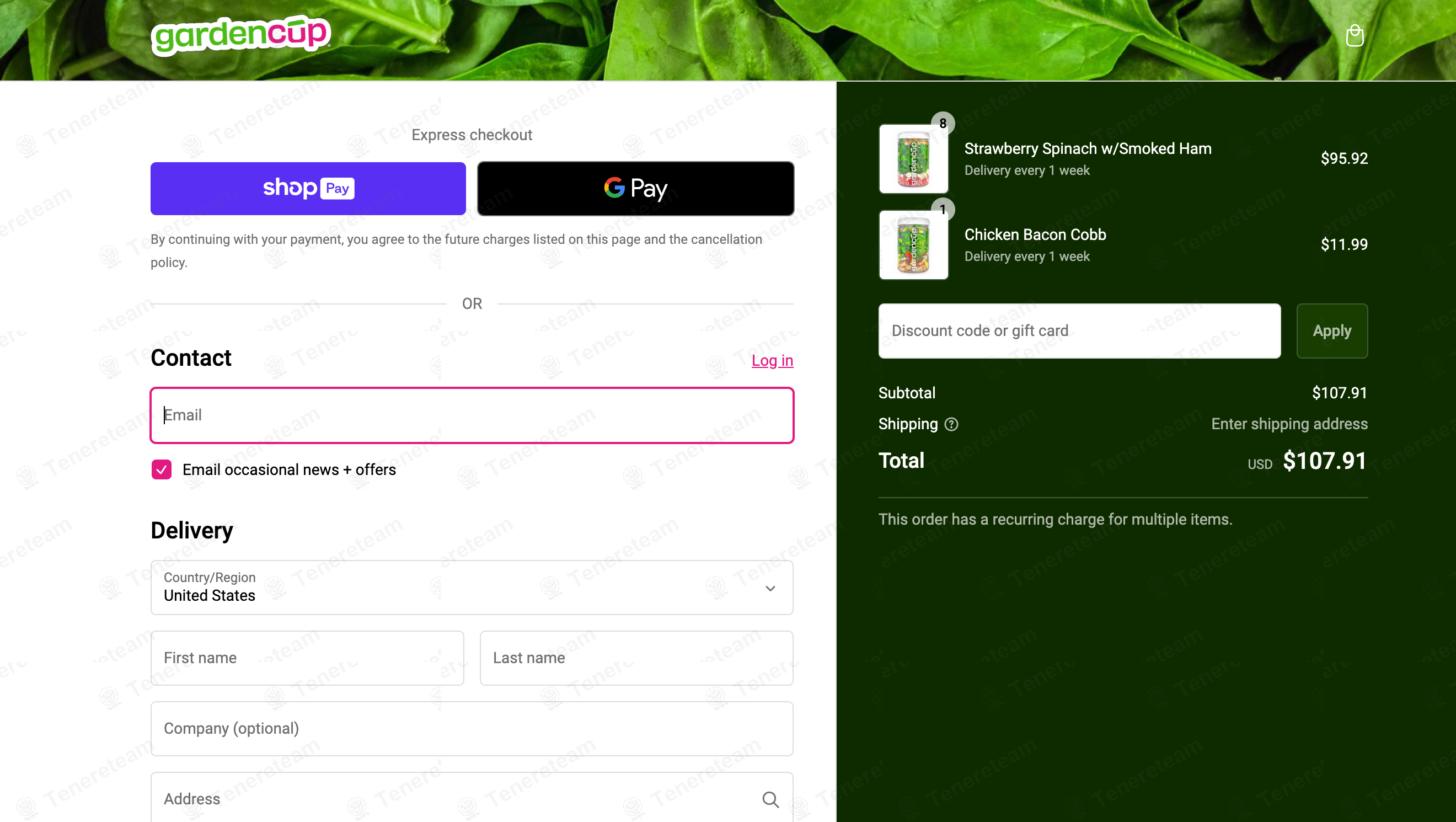 Garden Cup Discount Code