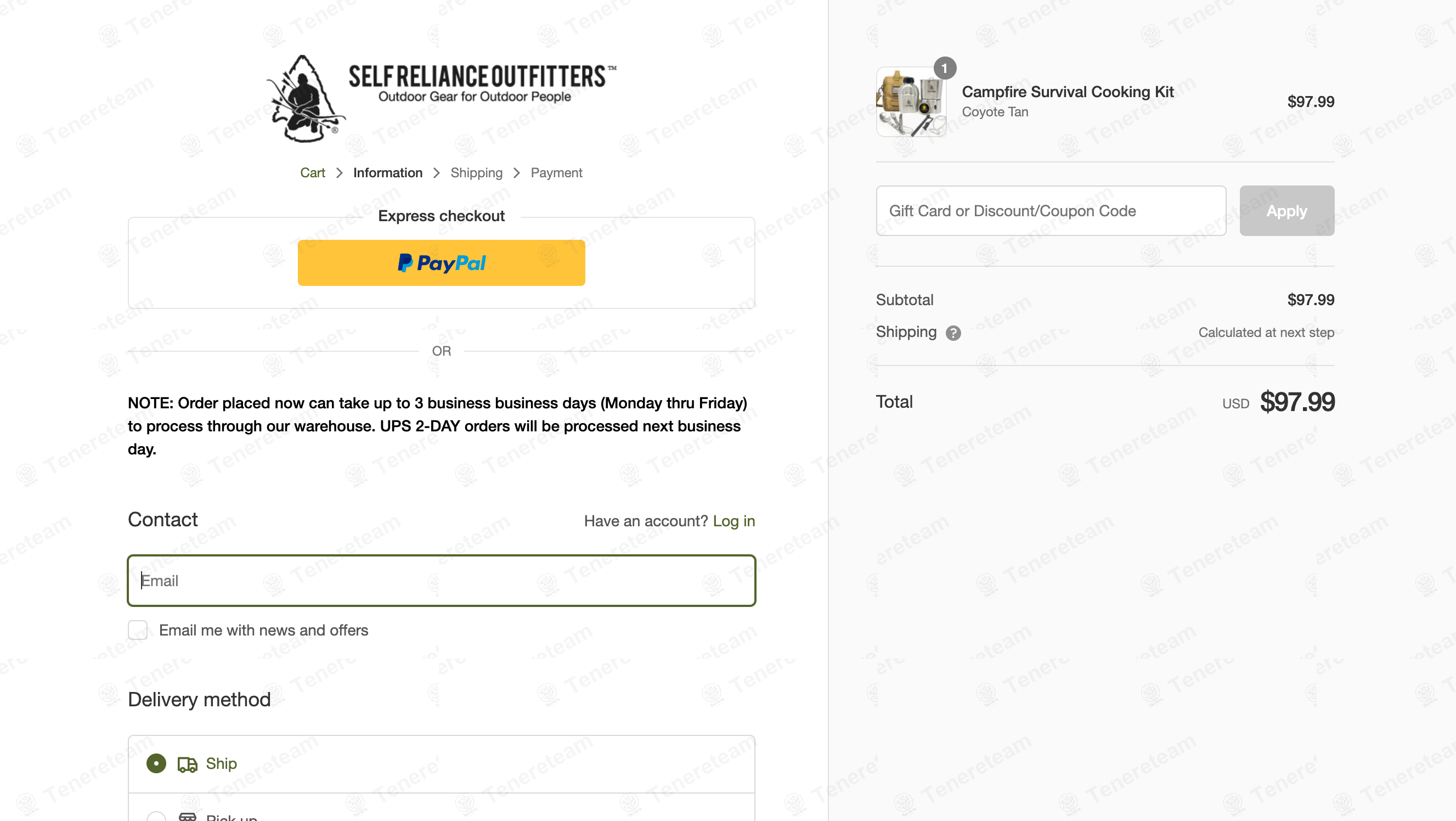 60% OFF Self Reliance Outfitters Coupon Codes - May 2026 Promo Codes